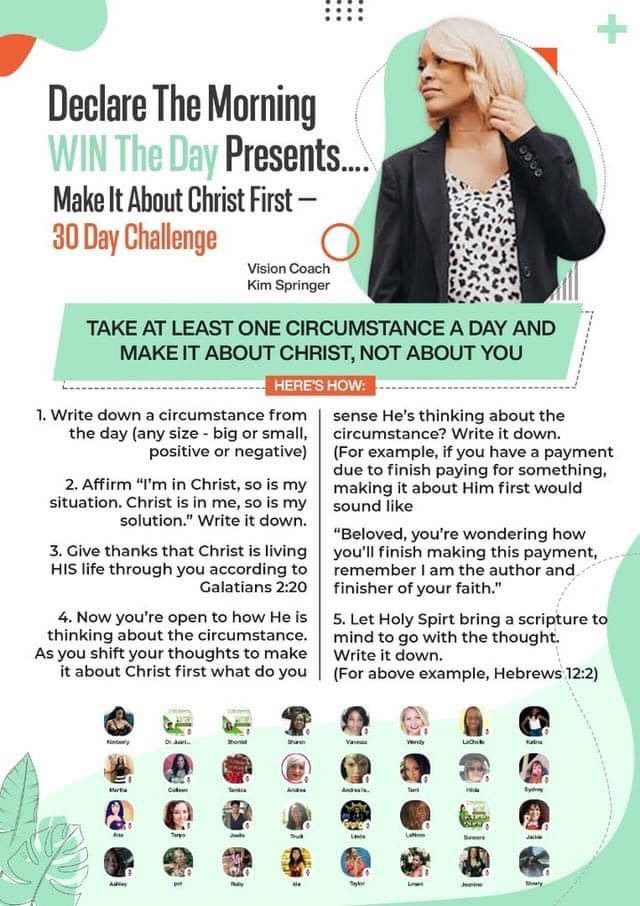 Make It About Christ First 30 Day Challenge